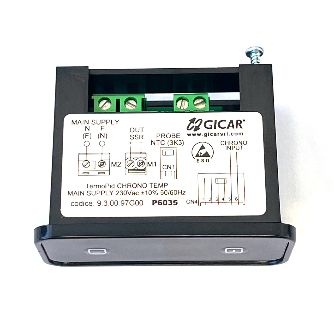 PID Digital Temperature Controller - BLACK BEZEL - 230VAC - GICAR 9.9. ...