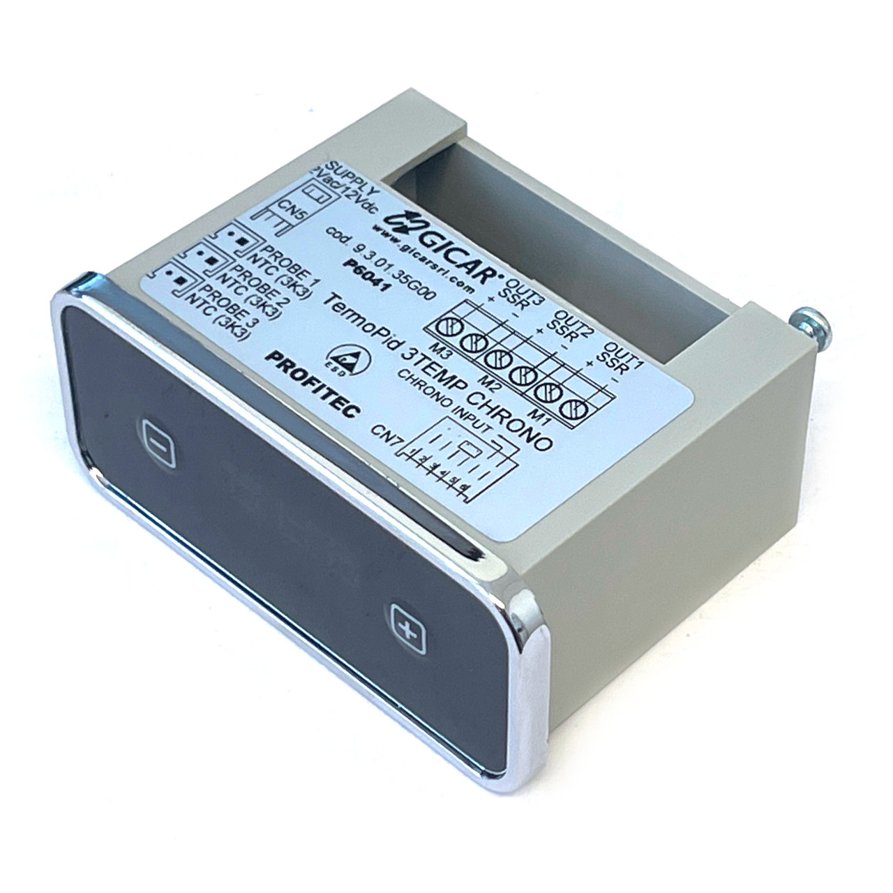 PID Digital Temperature Controller - SILVER BEZEL - 230VAC - GICAR 9.3. ...