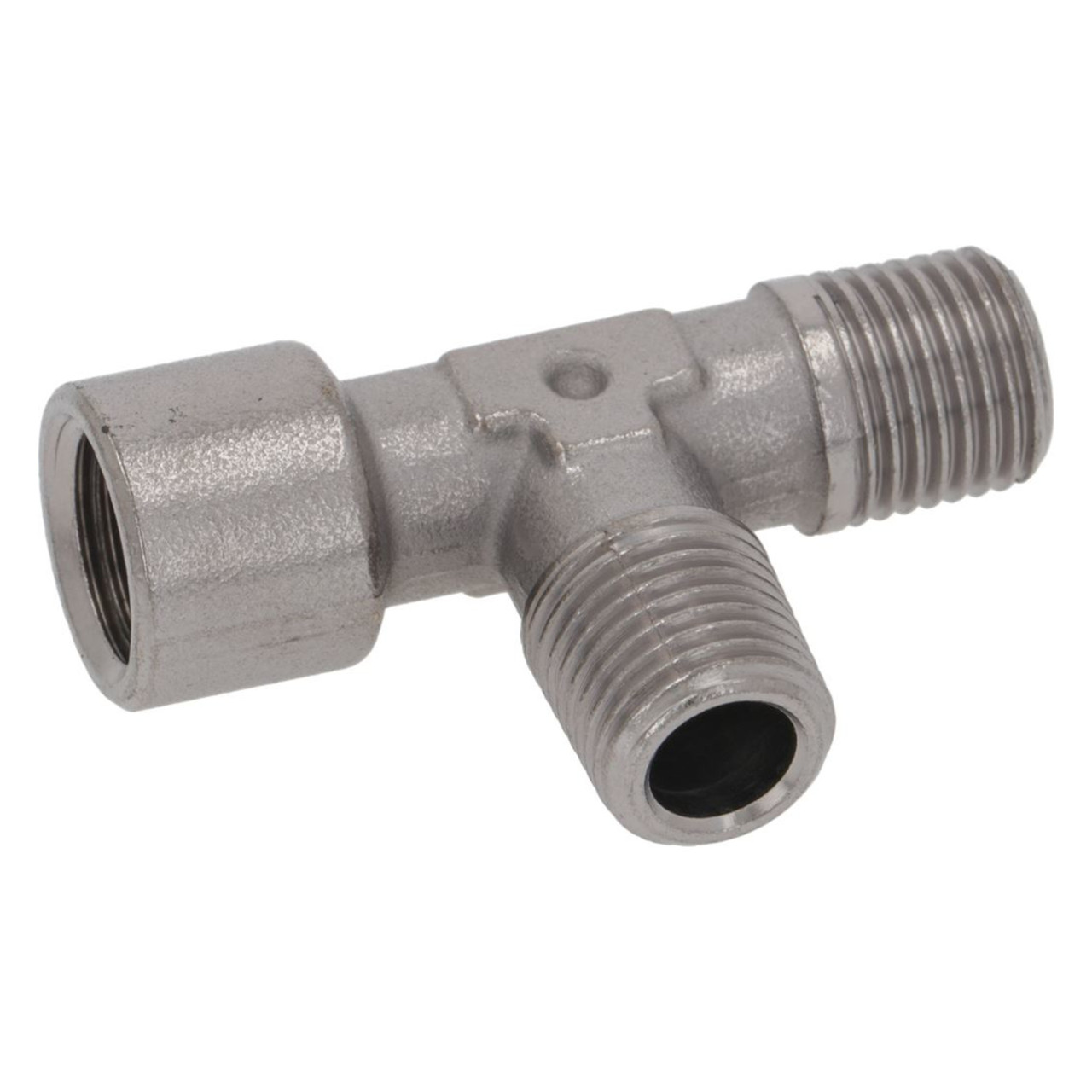 Fitting T Shaped - 1/8" BSPM - 1/8" BSPM - 1/8" BSPF - NICKEL PLATED ...
