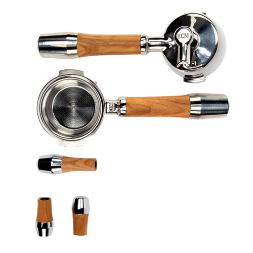 ECM Olive Wood Handle Set - Lever Valves - ESPRESSO MACHINE COMPANY