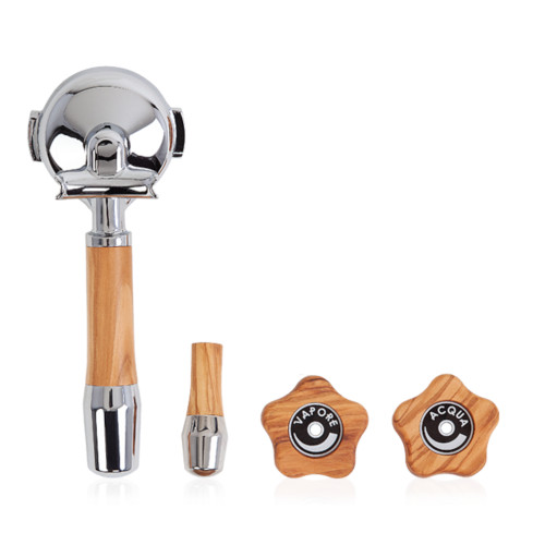 ECM OLIVE WOOD Handle Set - Rotary Valves - ECM 89495 - ESPRESSO ...