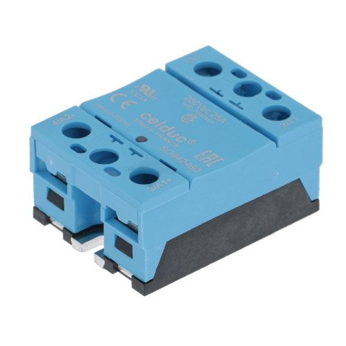 Solid State Relay (SSR) Electric - Load 25A 280 VAC - Input 4-32 VDC ...