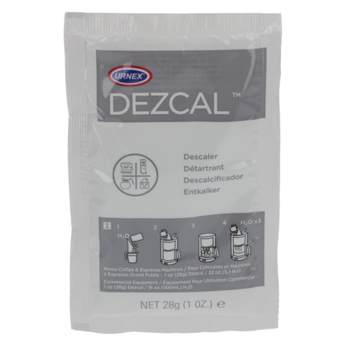 URNEX DEZCAL Descaler / Descaling Powder 28g - ESPRESSO MACHINE COMPANY