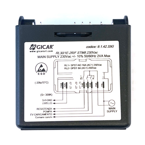 Control Box - Water Level Auto-fill Regulator - 230V - GICAR 9.1.42.33 ...