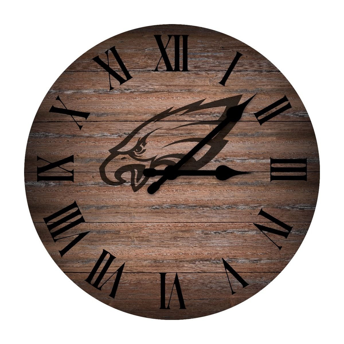 Philadelphia Eagles 16" Rustic Clock - Rec Warehouse