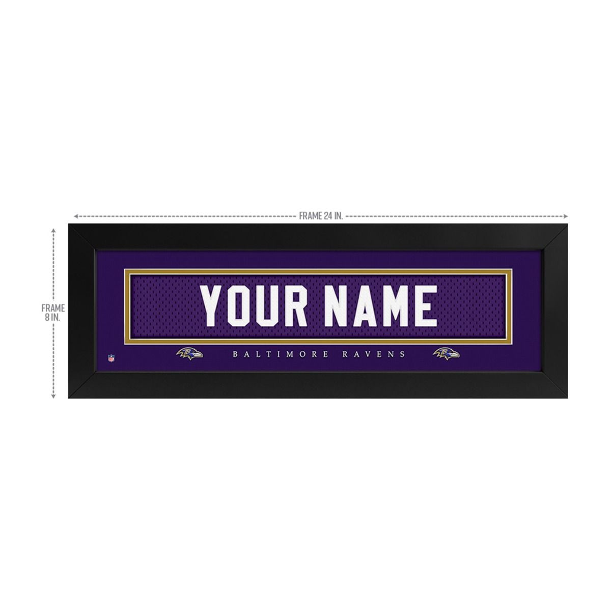 Baltimore Ravens Name Plate Custom Print