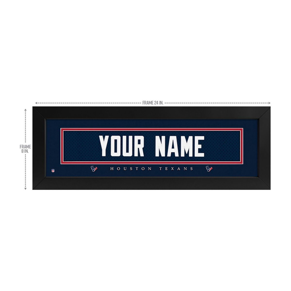 Houston Texans Name Plate Custom Print