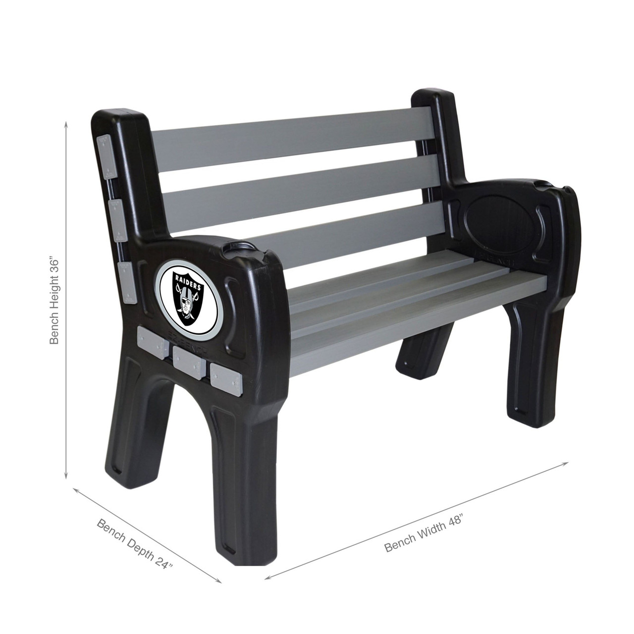 Las Vegas Raiders 4' Park Bench, 188-1010