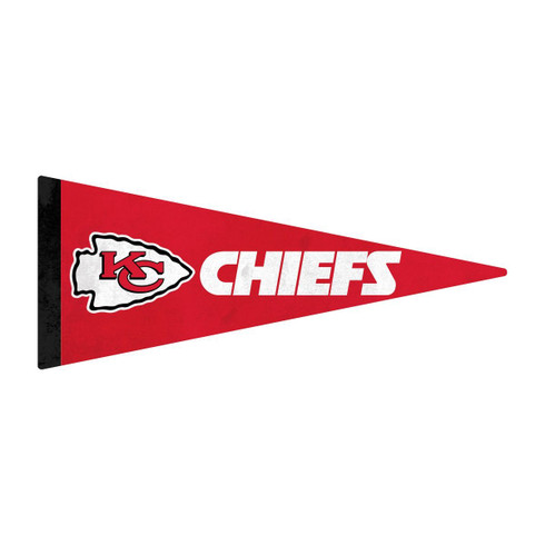 695-1006 Kansas City Chiefs 30" Wood Pennant
