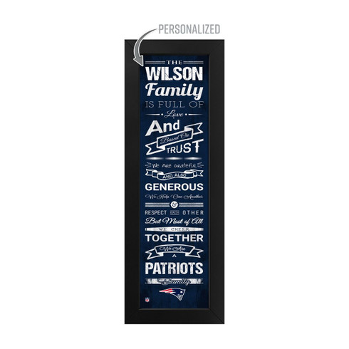 New England Patriots Family Cheer Custom Print