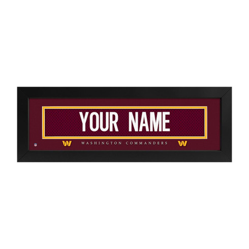 Washington Commanders Name Plate Custom Print