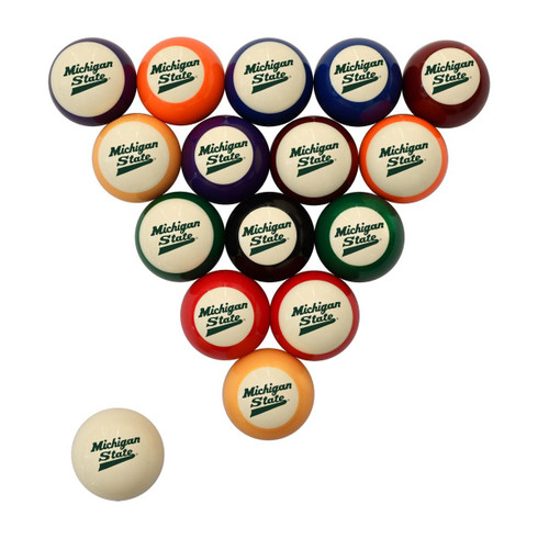 Michigan State Spartans Retro Billiard Ball Set, 560-3016