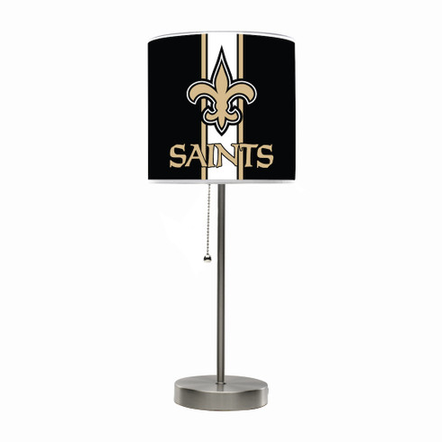 New Orleans Saints 19" Tall Chrome Table Lamp, 609-1031