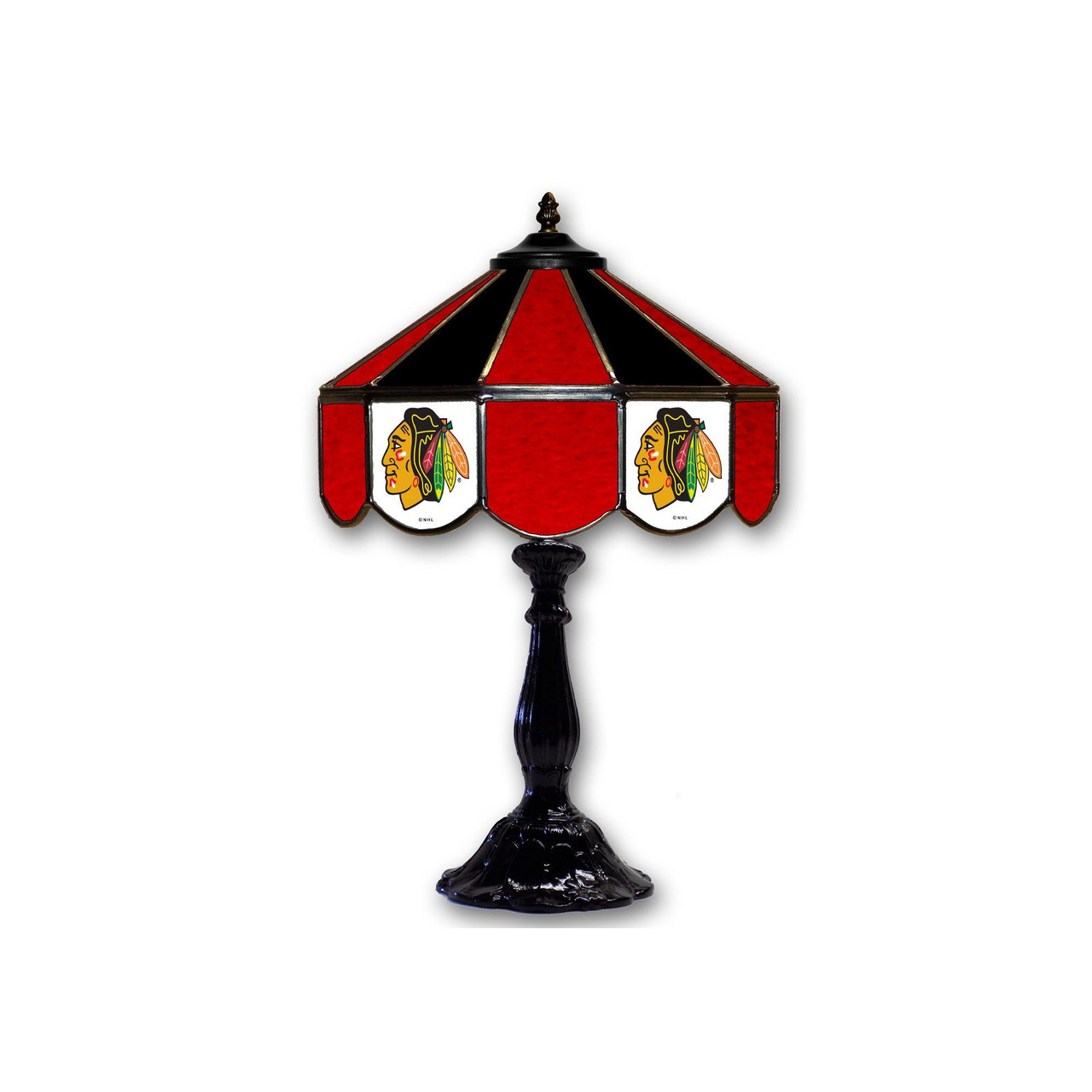 Chicago Blackhawks 21" Glass Table Lamp