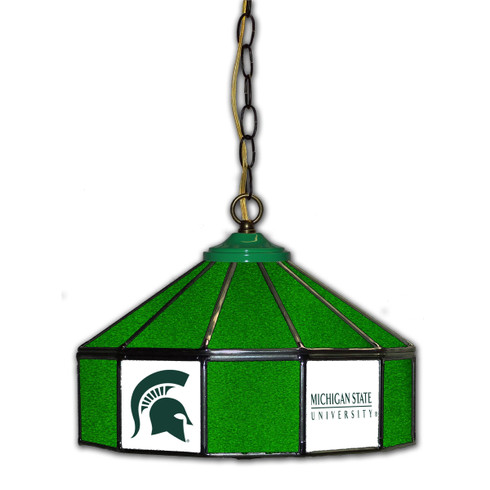Michigan State Spartans 14-In. Stained Glass Pub Light