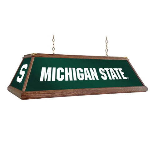 The Fan-Brand Michigan State Spartans: Premium Wood Pool Table Light ...