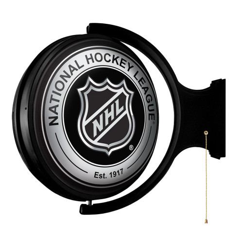 NHL : Original Round Rotating Lighted Wall Sign, NHNHL-115-01