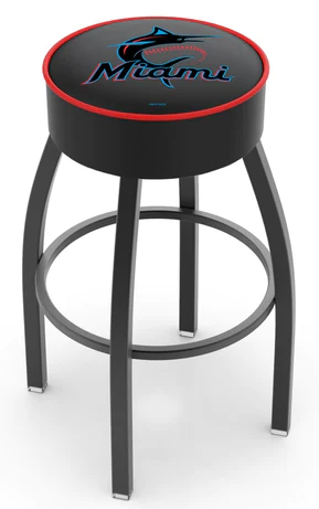 Miami Marlins L8B1 Backless MLB Bar Stool , Holland Bar Stool Co