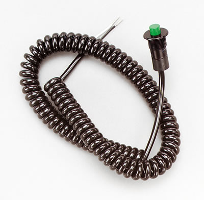 B&M- Racing Momentary Spiral Cord Button - Justin's Performance Center