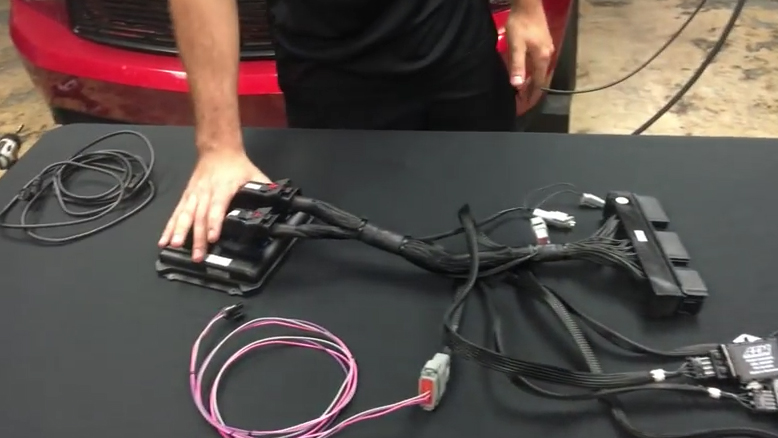 Installation of an AEM Control Pack Harness on a car with a Ford Racing ...