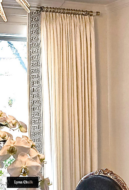 Schumacher Mary McDonald Chinois Palais Drapes in Tangerine with ...