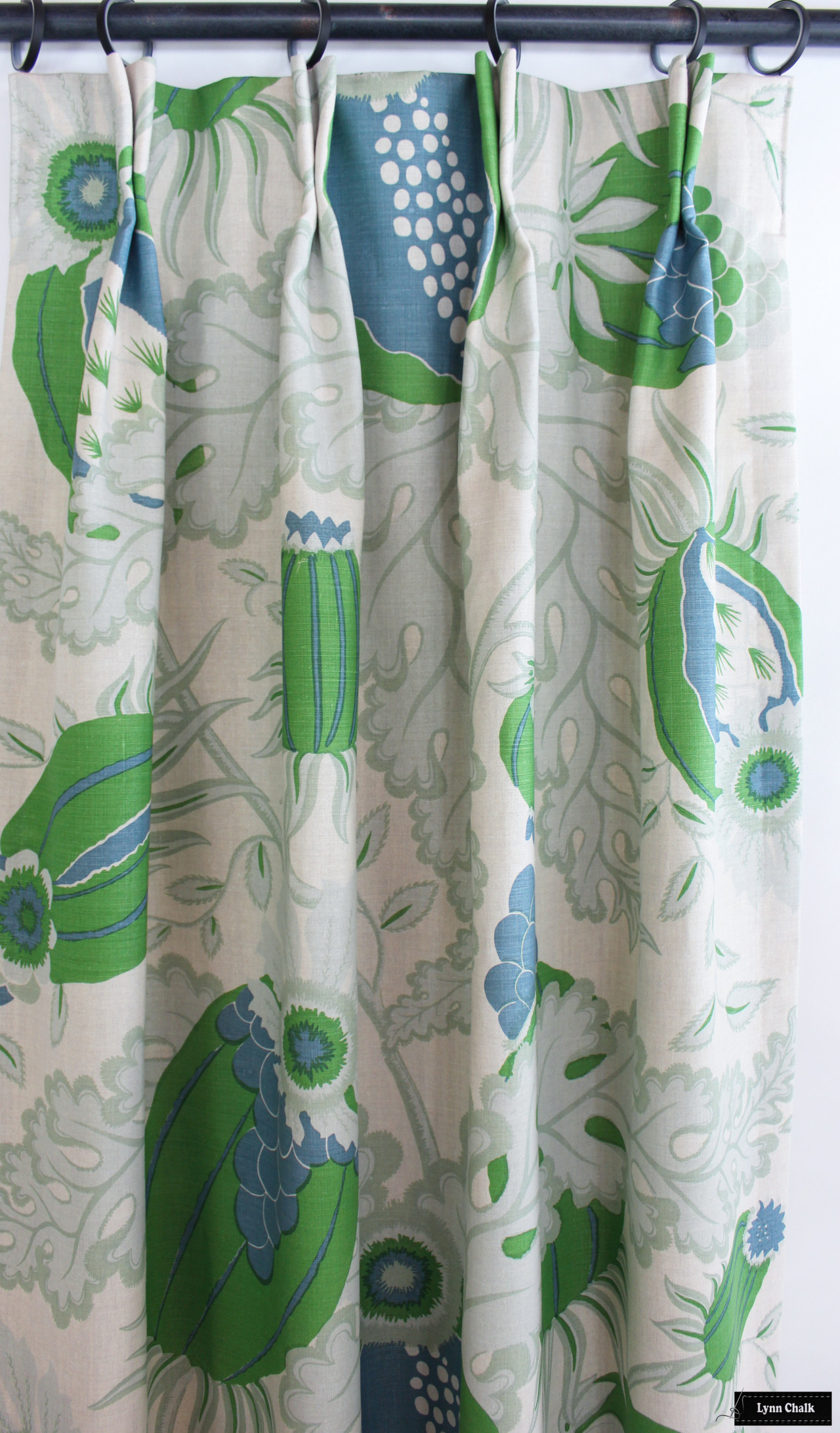 Schumacher Arches Embroidered Tape Custom Drapes