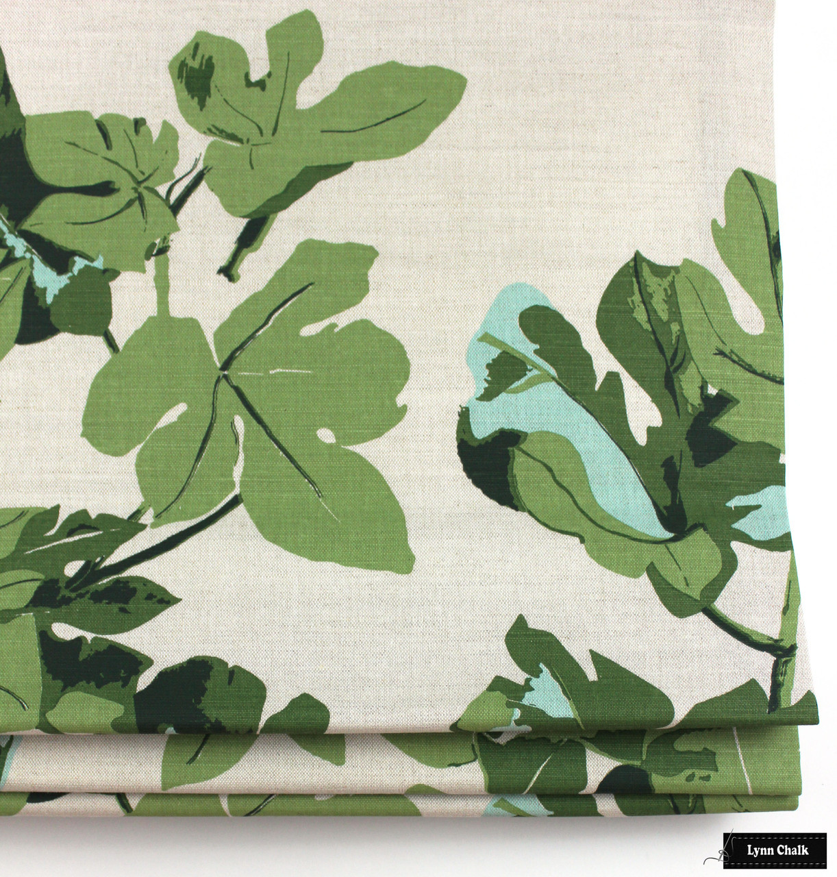 Peter Dunham Fig Leaf Roman Shades in Original on White (also comes in ...