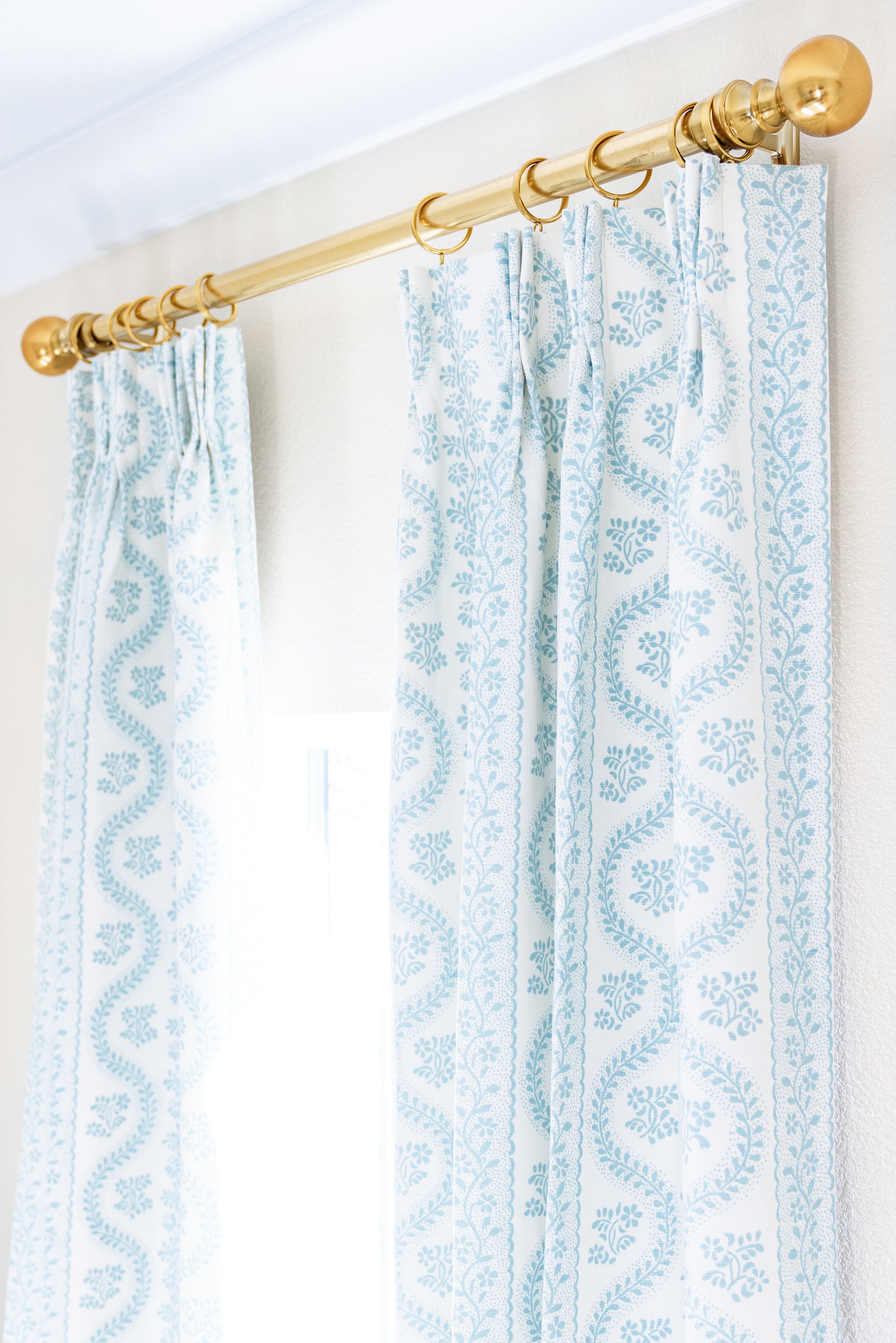 Sister Parish Dolly Custom Drapes in Girls Room