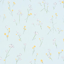 Schumacher Wallpaper Alex's Floral Mist Blue 5016401