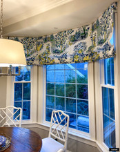 Schumacher Citrus Garden Pool Custom Roman Shades