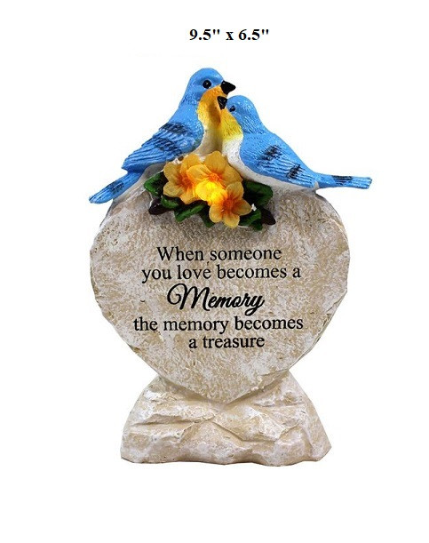Solar Bluebird Memorial Stone