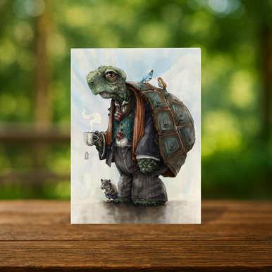 Slow Day at the Office Greeting Card by Mark Ludy