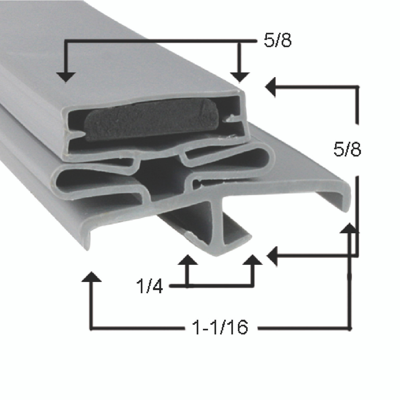 Kolpak Gasket 48 x 84 - 3 sided