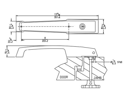 Kason 1239 Series Pacesetter Locking Handle