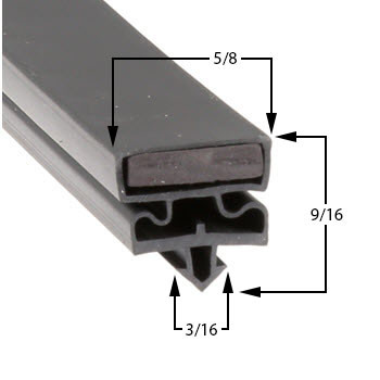 Styleline Gasket 25-3/4 x 79-1/4 - Refrigeration Gaskets Made EASY ...