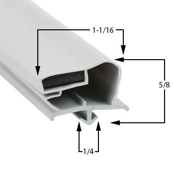 8 x 41 3/4 Beverage-Air Gasket - Refrigeration Gaskets Made EASY ...