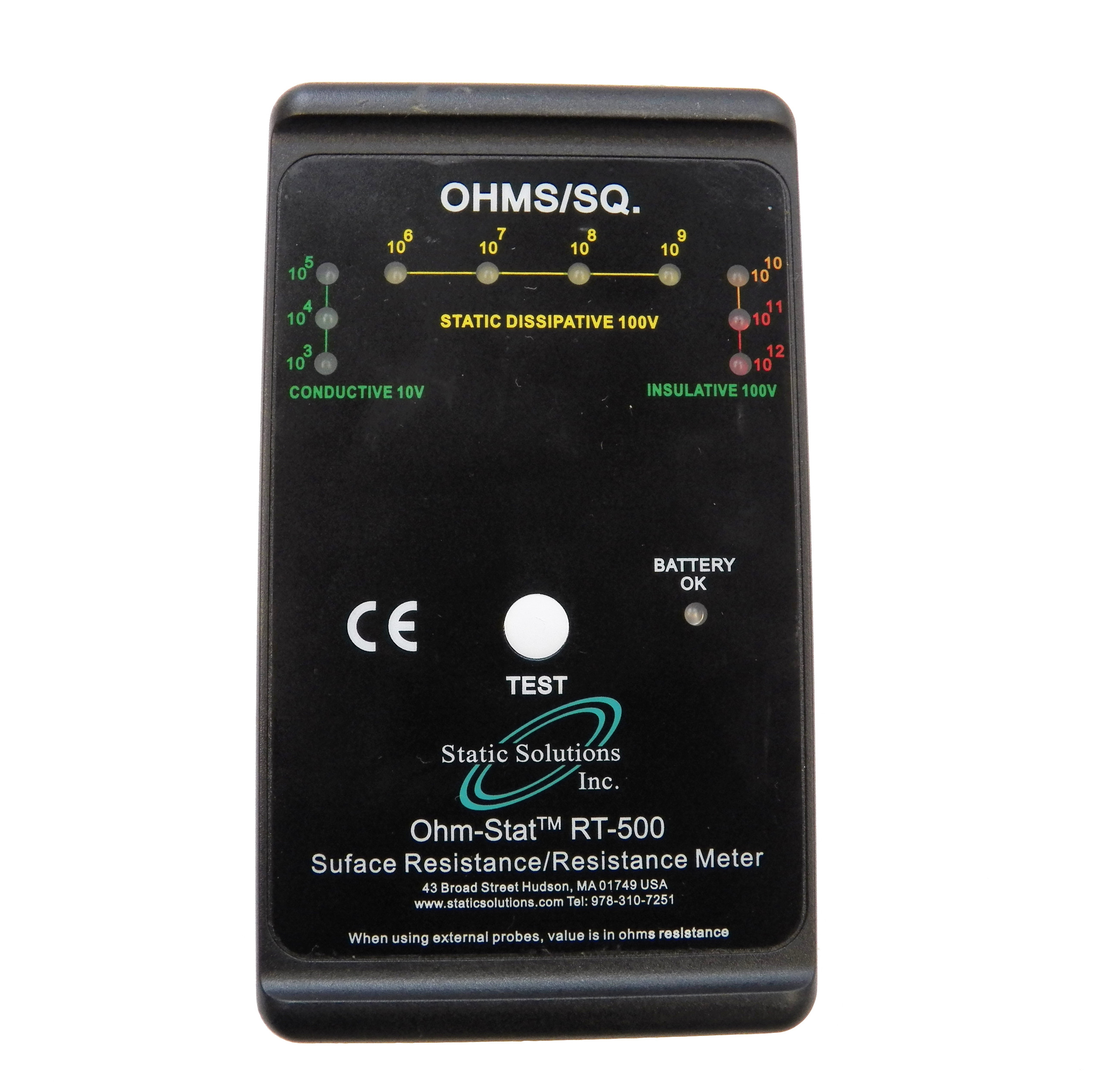 Standard Resistivity Test Kit w/NIST Certificate - RT-1000 | Statictek.com