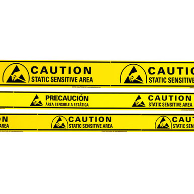 Warning Tape "Caution Static Sensitive Area" Print - AT-4054 ...