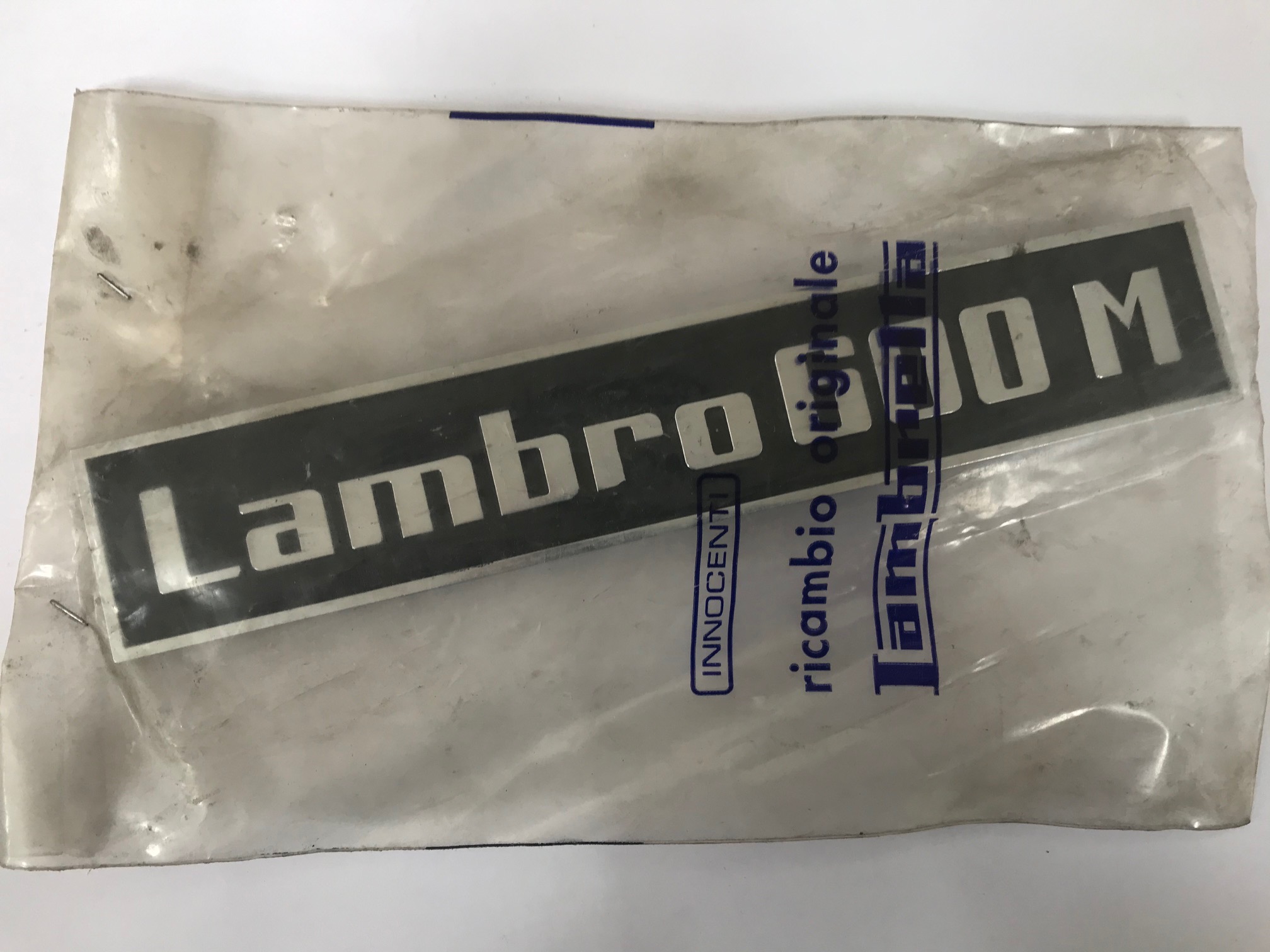 New Old Stock Lambro 600M Badge