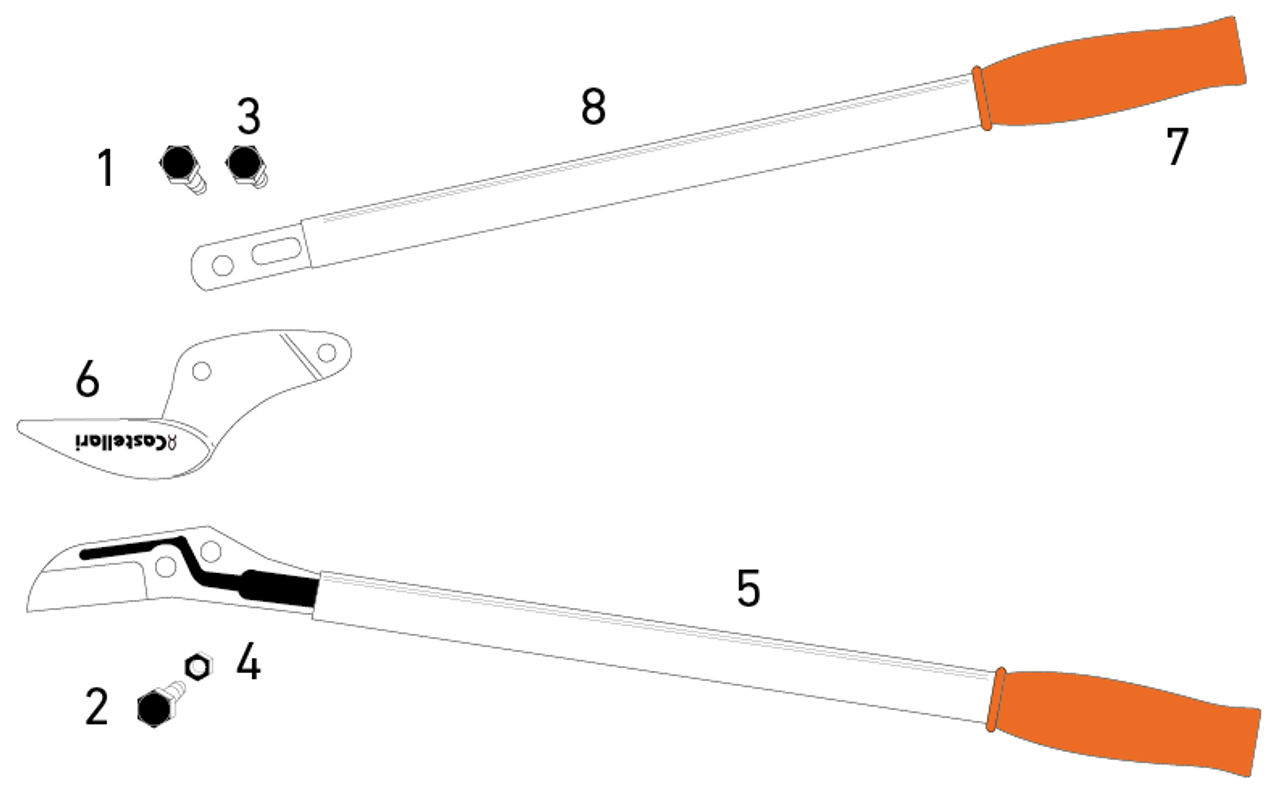 Castellari Lopper Replacement Bolt Set