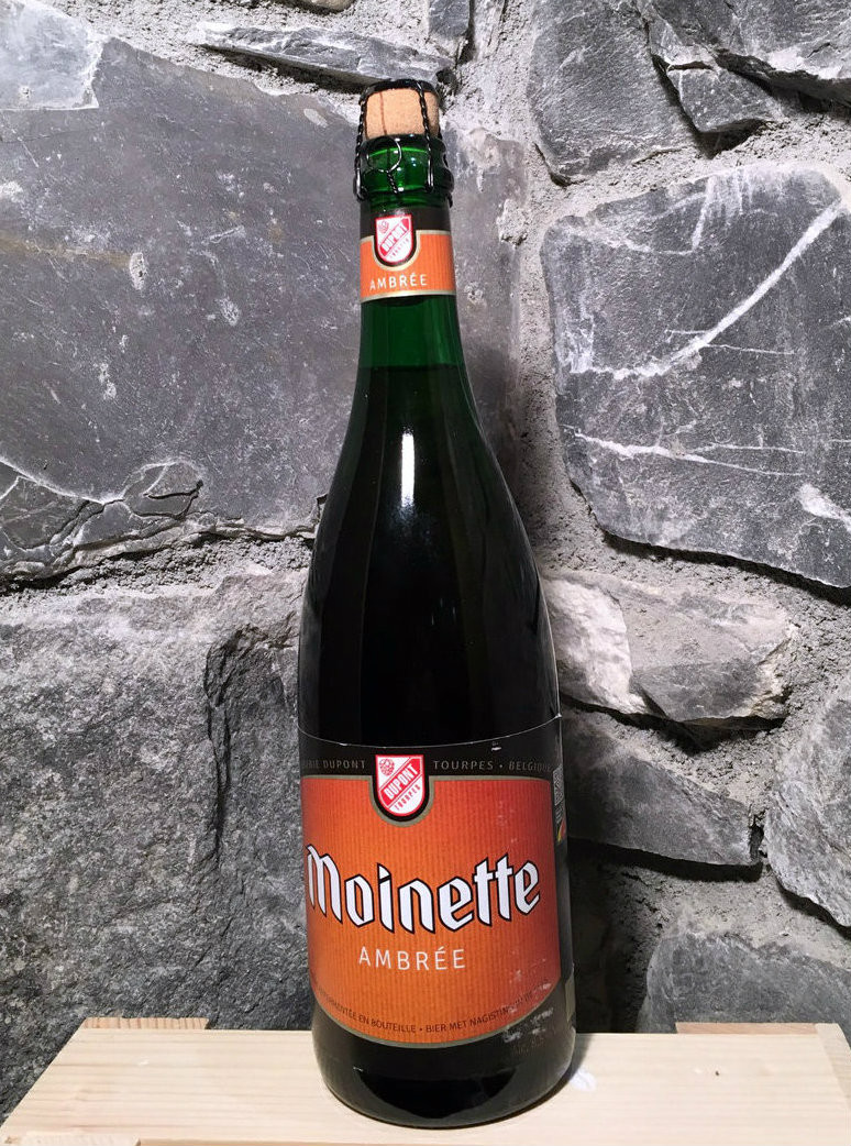 Amber Belgian beer Moinette 75cl