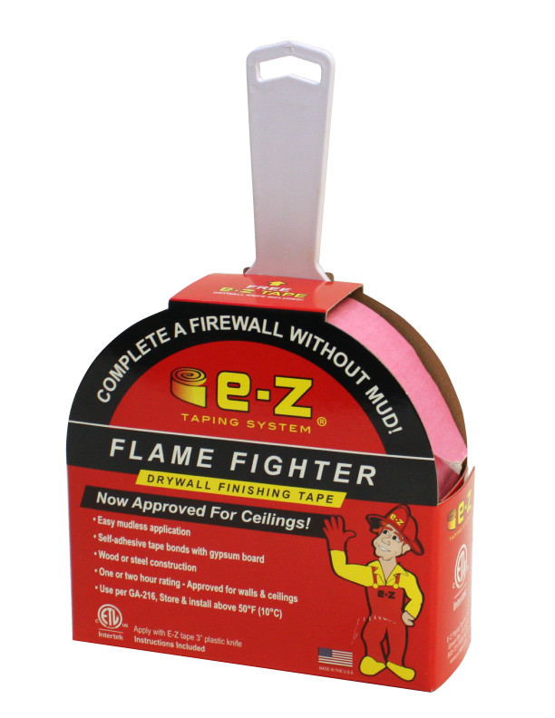 2 in. x 250 ft. Flame Fighter Drywall Finishing Tape with Putty Knife ...