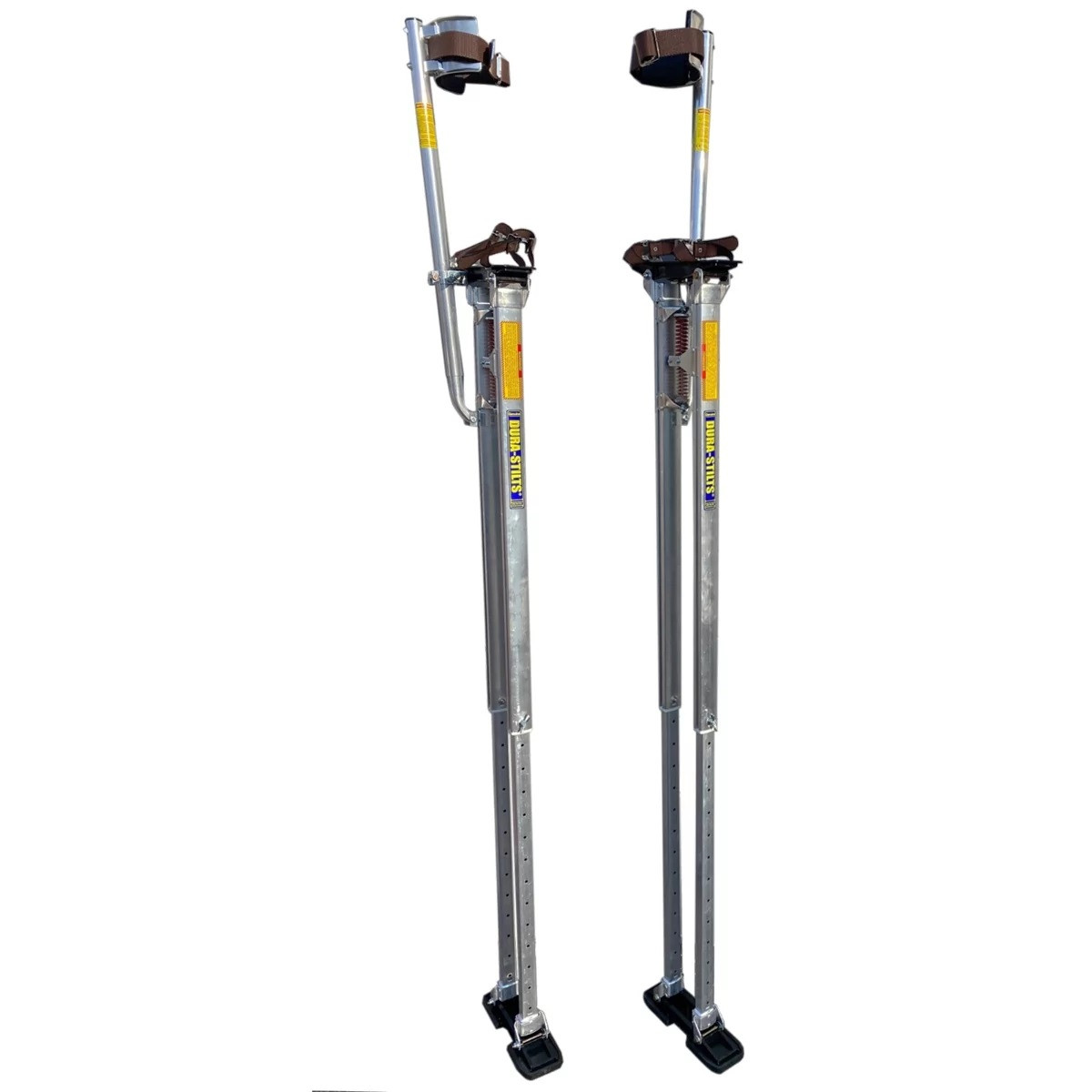 38 in. to 64 in. Dura III Adjustable Aluminum Drywall Stilts - ToolPro