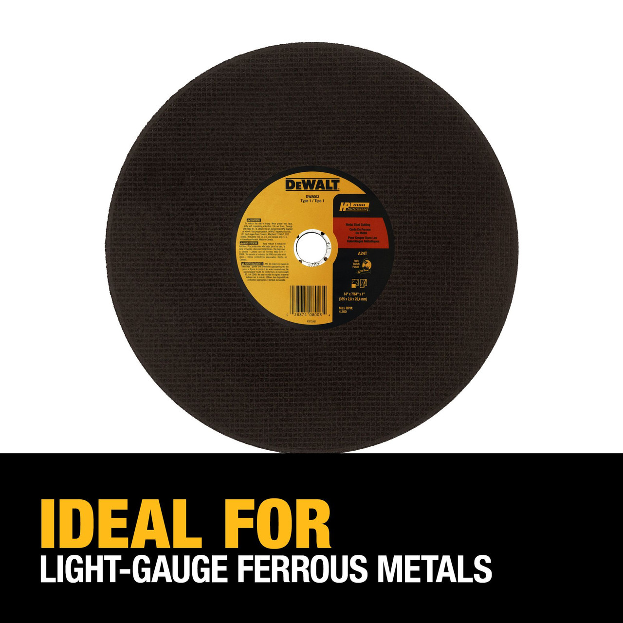 14 in. Abrasive Blade for Chop Saws, Light Metal - Box of 10 - ToolPro