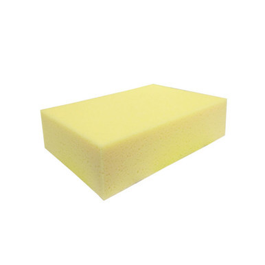 Yellow Polyurethane Sponge, 6in x 4in x 2in, pack of 6 - ToolPro