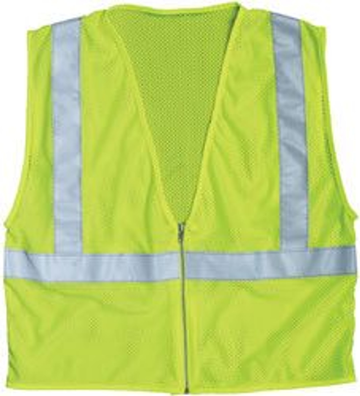 Large S363 Ansi Class 2 Economy Mesh Lime Green Reflective Safety Vest