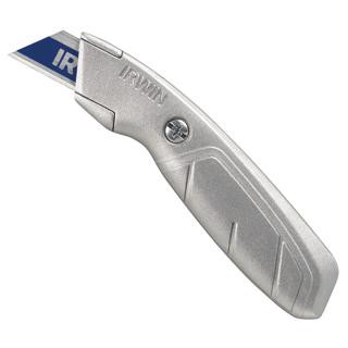 Fixed Blade Utility Knife with Blue Bi-Metal Utility Blade - ToolPro
