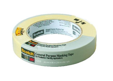 1 in. x 180 ft. #2020 Masking Tape - Case of 36 - ToolPro