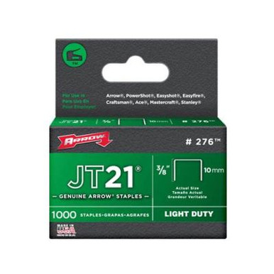 3/8 in. Light Duty JT21 Staples (1000-Pack) - Box of 5 - ToolPro