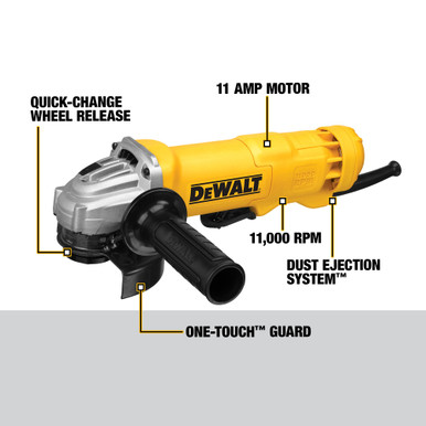 120-Volt 4-1/2 in. Corded Small Angle Grinder - no lock - ToolPro